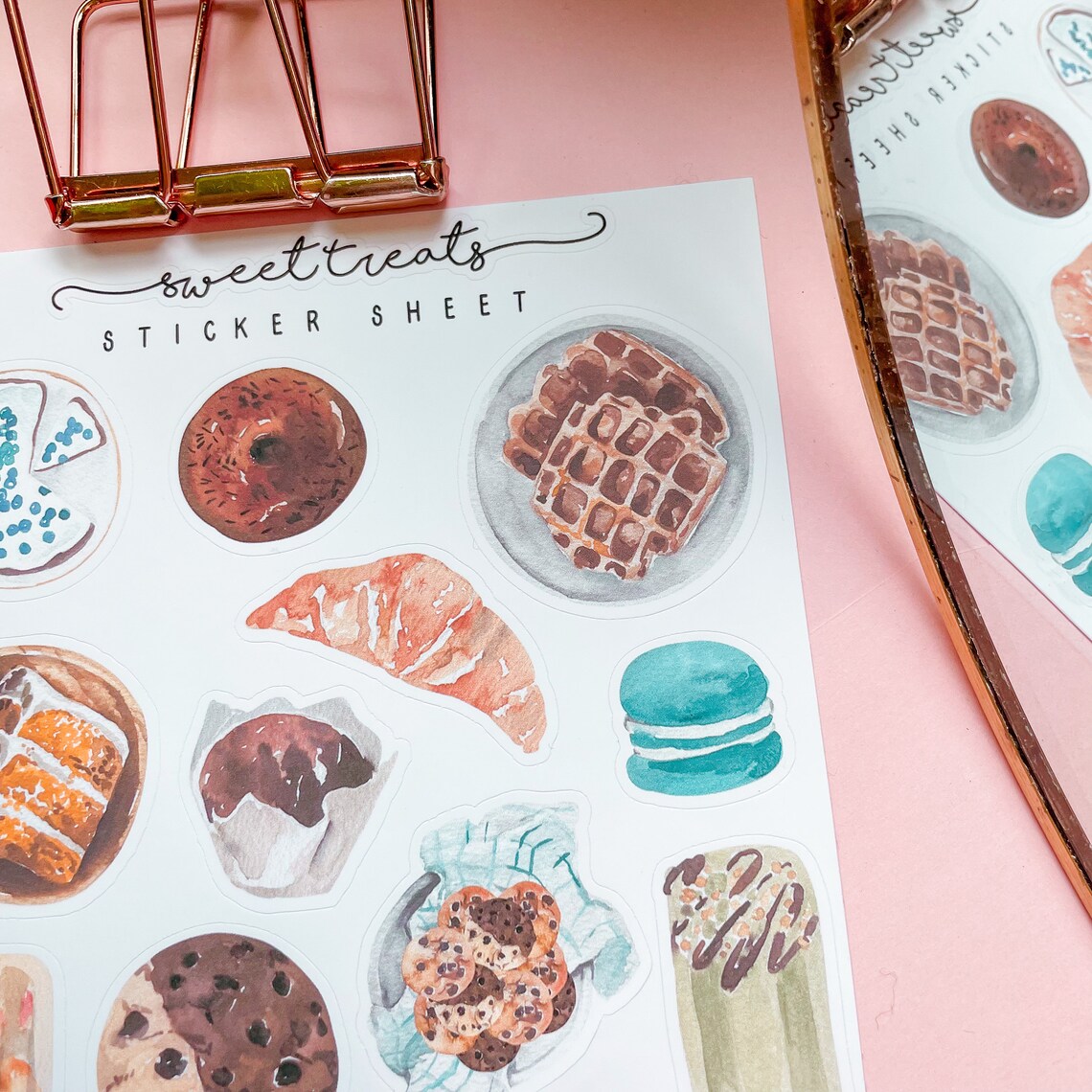 Sweet Treats Sticker Sheet Dessert Stickers Bullet Journal | Etsy UK