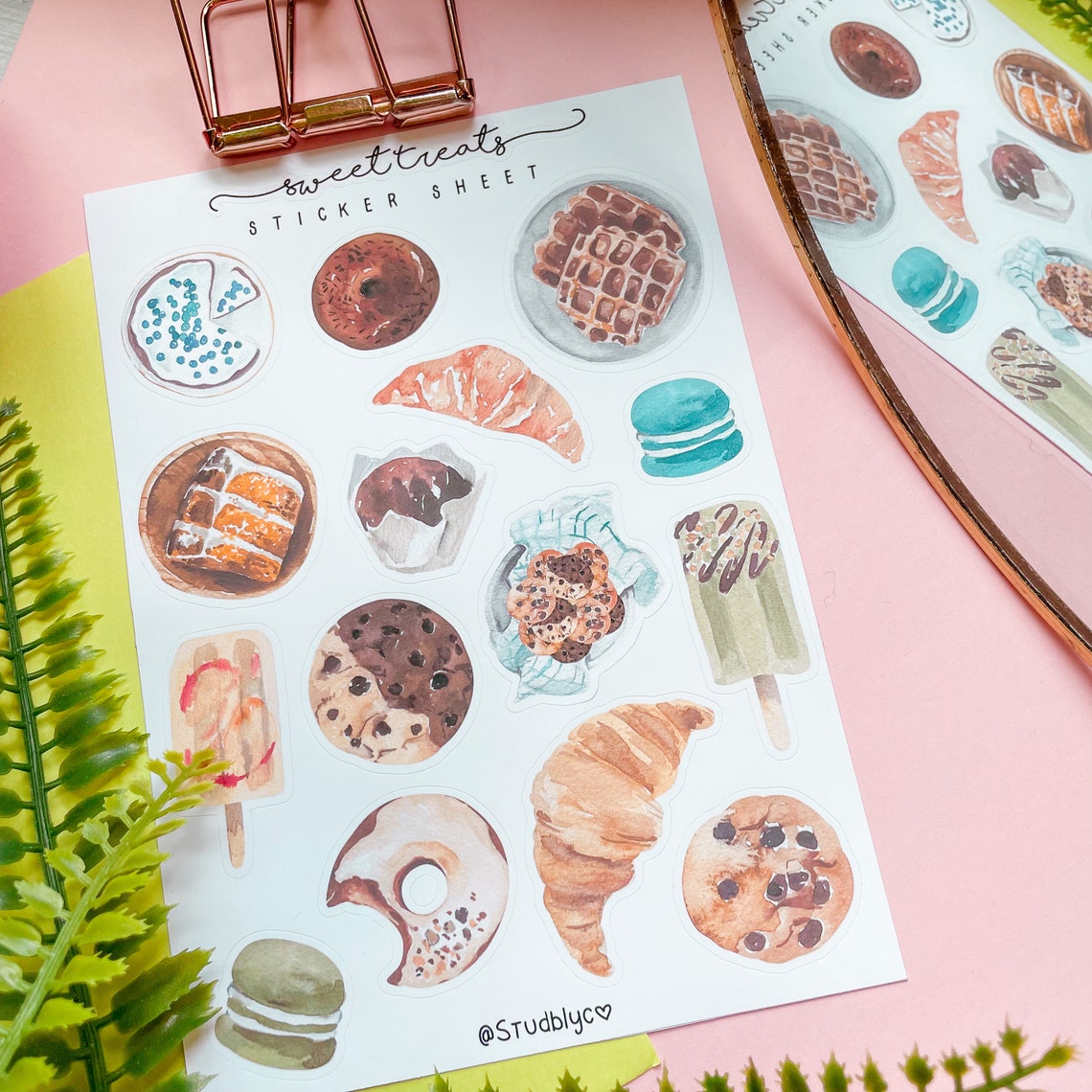 Sweet Treats Sticker Sheet Dessert Stickers Bullet Journal | Etsy UK