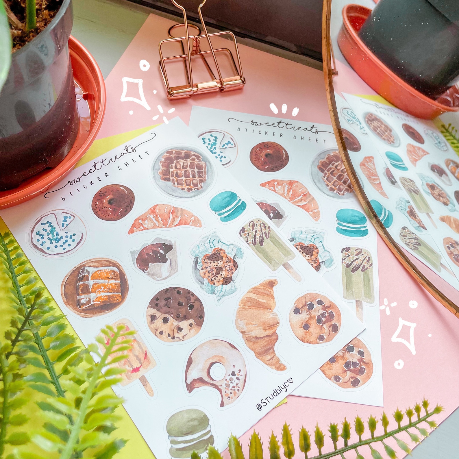 Sweet Treats Sticker Sheet Dessert Stickers Bullet Journal | Etsy UK