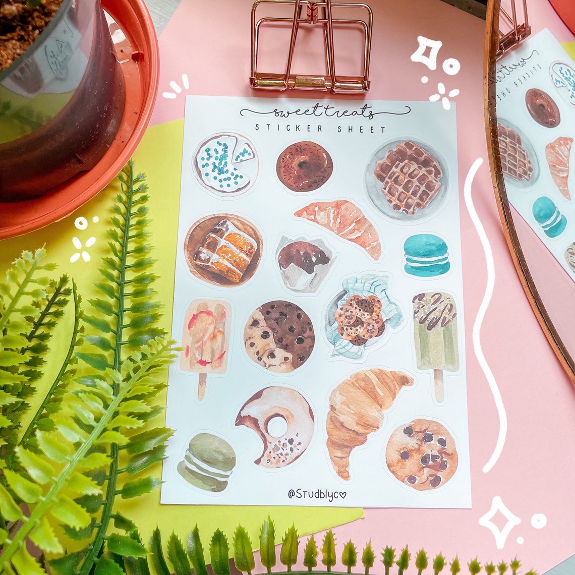 Sweet Treats Sticker Sheet Dessert Stickers Bullet Journal | Etsy UK