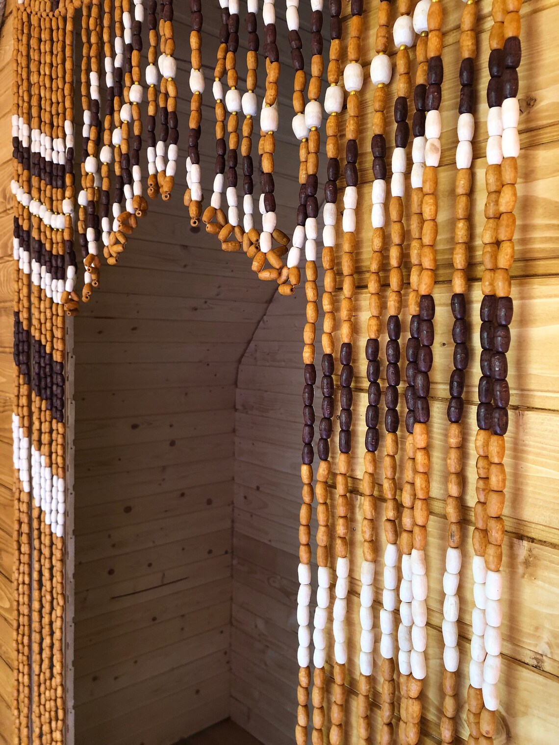 Wooden Door Curtains Beads Wood Door Curtain Handmade Door | Etsy