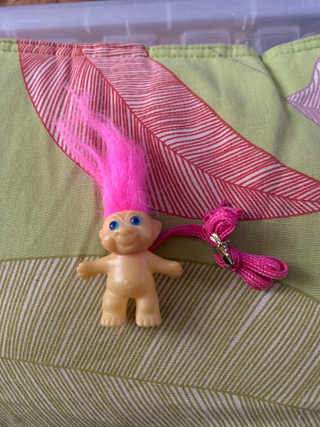 Vintage, 1980s, 1990s, Pink Hair, Plastic, Troll, Doll, Figure, Pendant ...