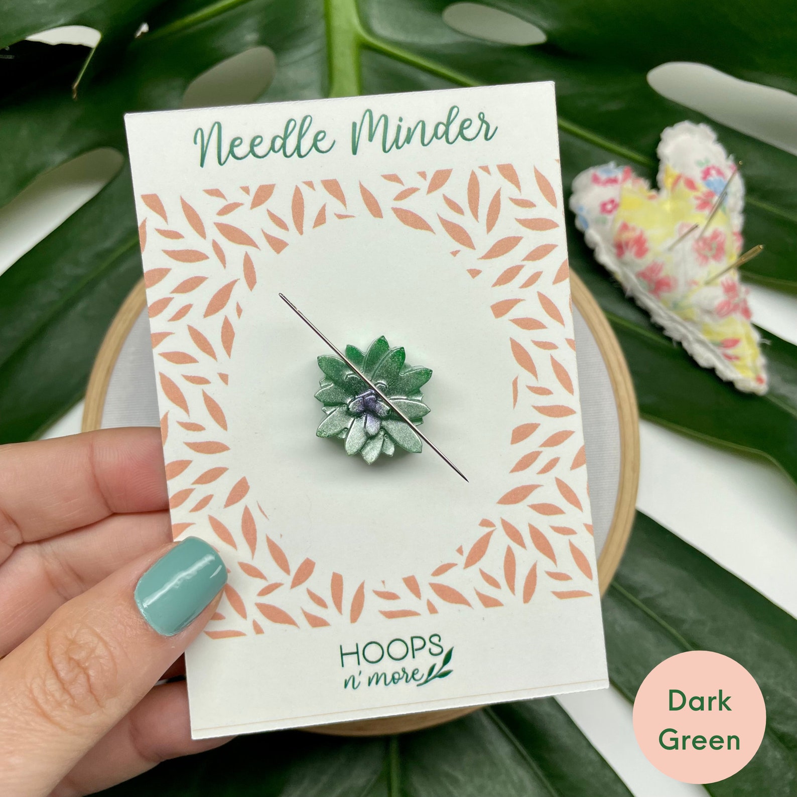 Mini Succulent Resin Needle Minder, Magnet Needle Nanny, Cross Stitch ...