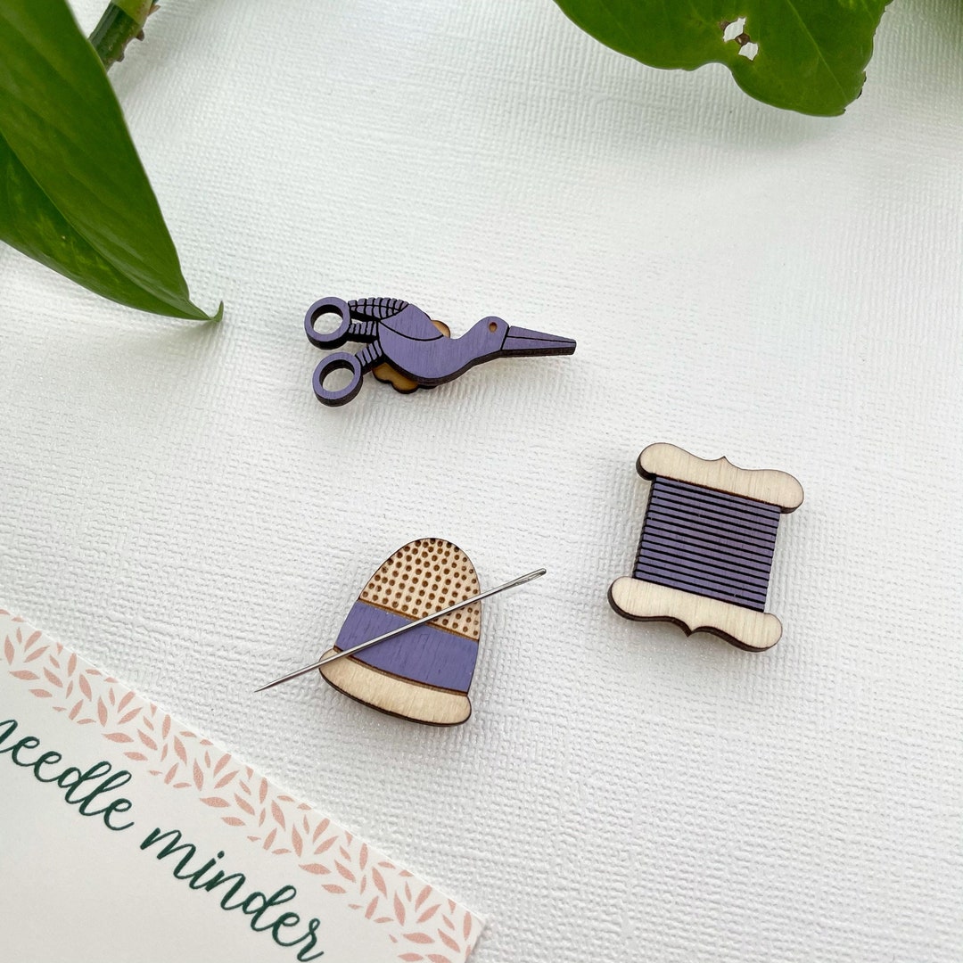 Handmade Pack Needle Minder, Sew Tool Needle Holder, Scissors & Thread ...