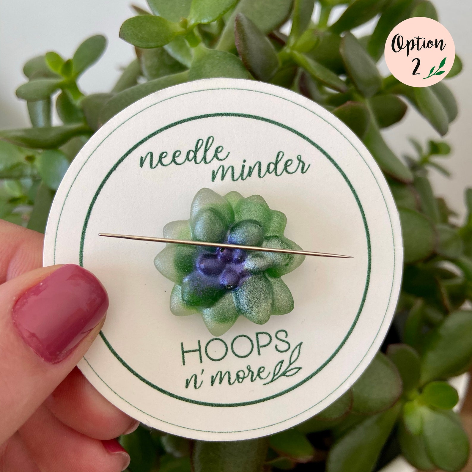 Mini Succulent Resin Needle Minder Needle Nanny Magnet Cross | Etsy