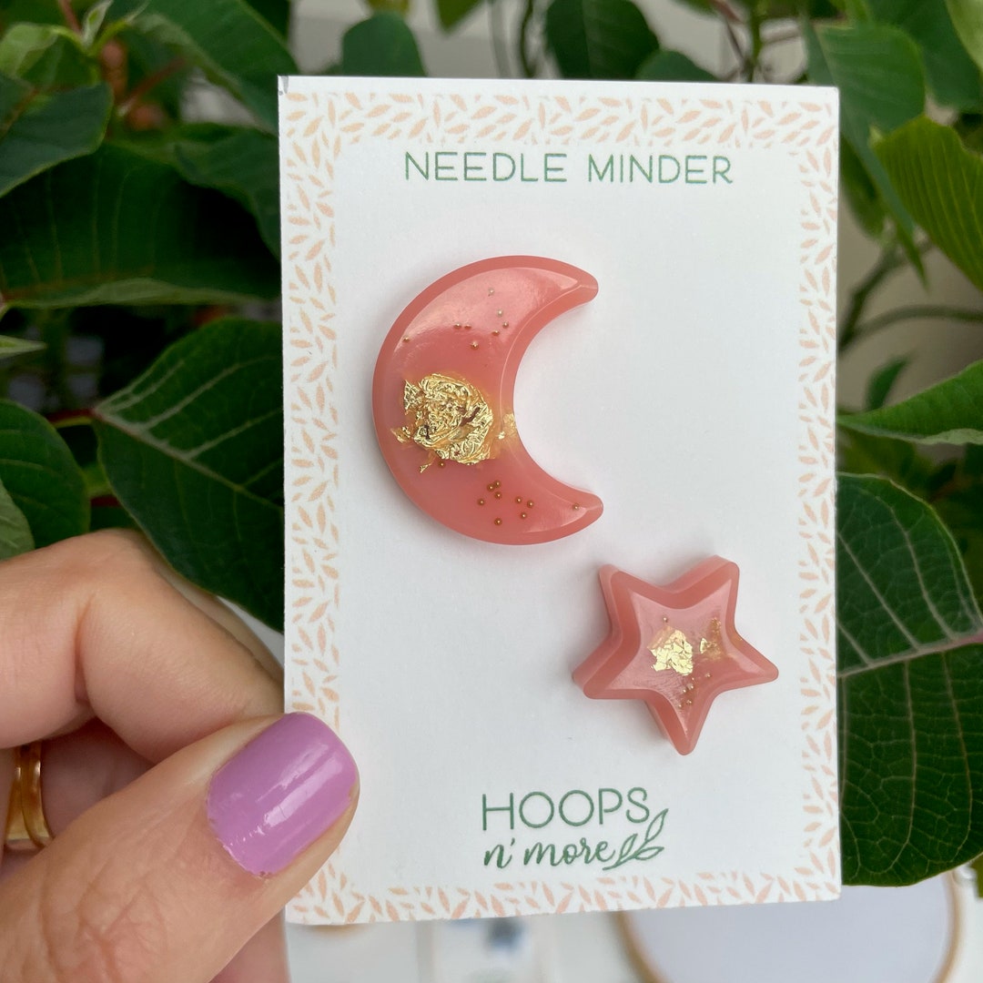 Moon & Star Resin Needle Minder: Sewing Needlework Accessory - Etsy