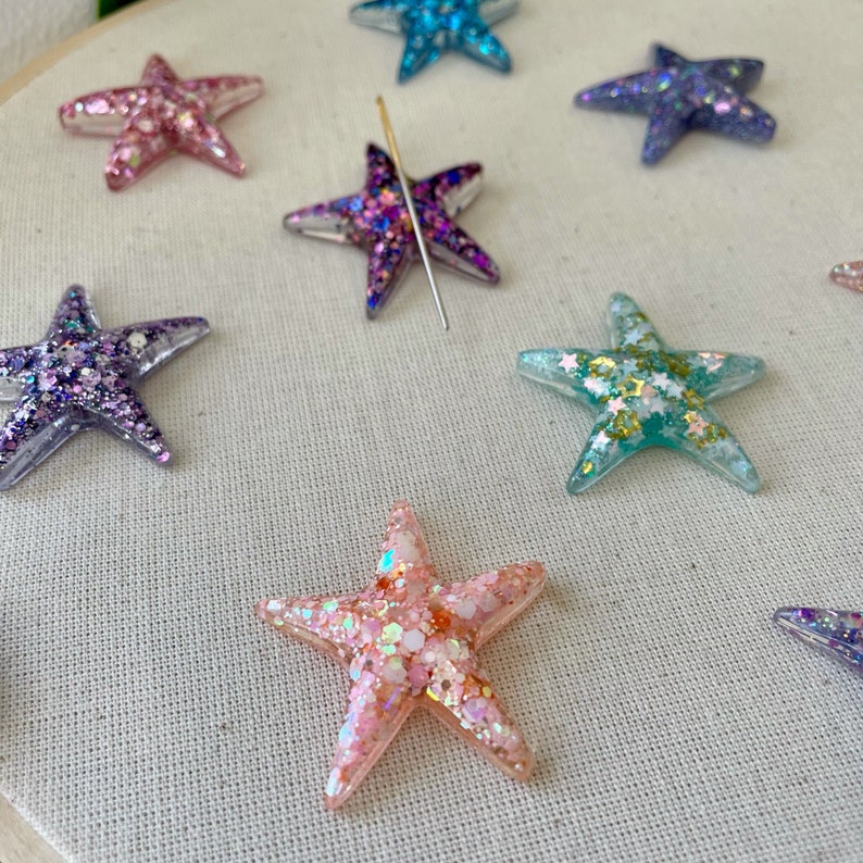 Magnetic Needle Minder Starfish Resin Art Resin Needle - Etsy