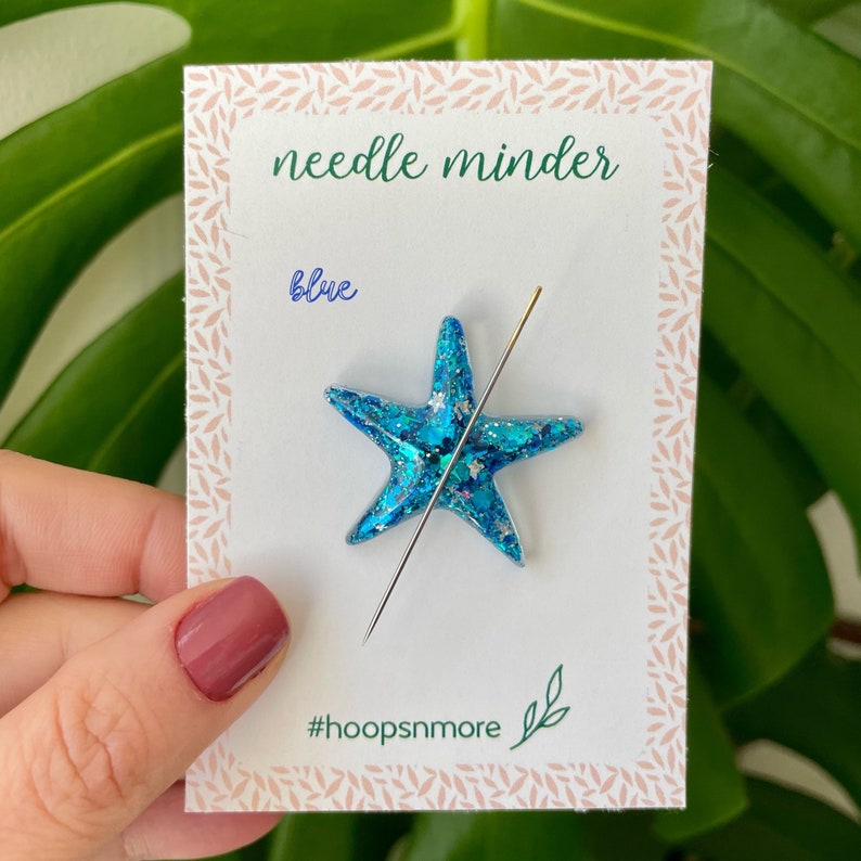 Magnetic Needle Minder Starfish Resin Art Resin Needle - Etsy
