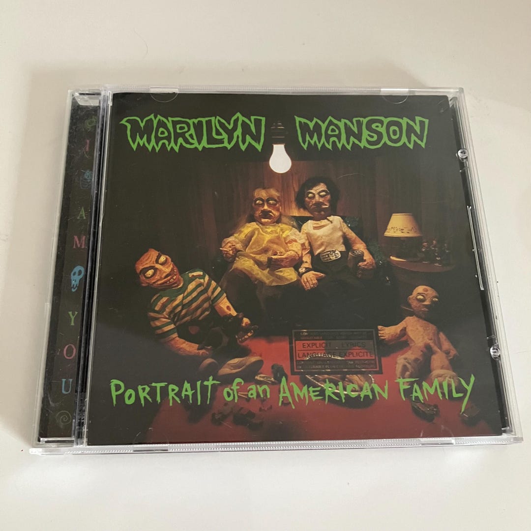 CD - Marilyn Manson - Portrait of on American Family Cd 1994 - Etsy