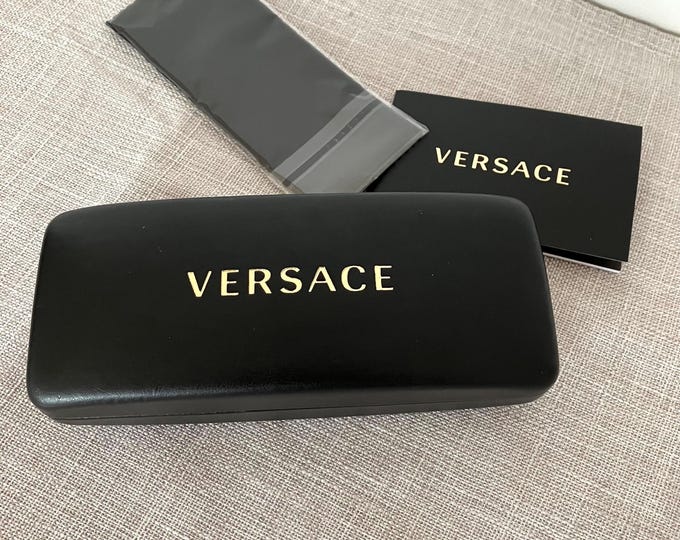 Versace Glasses Case Sunglasses Case Eyeglasses Hard Shell Black - Etsy