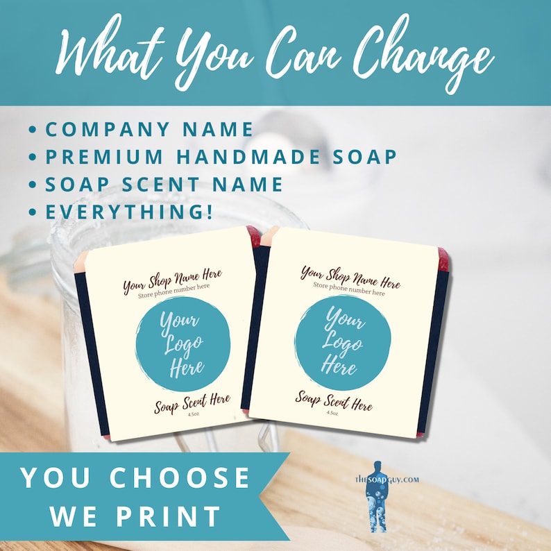 Custom Soap Label, Use Your Logo, Add-on Listing for Soap Orders, Bulk ...