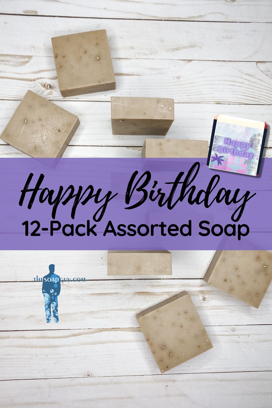Happy Birthday 12 Bars of Handmade Soap, Best Sellers | Shower Favors ...