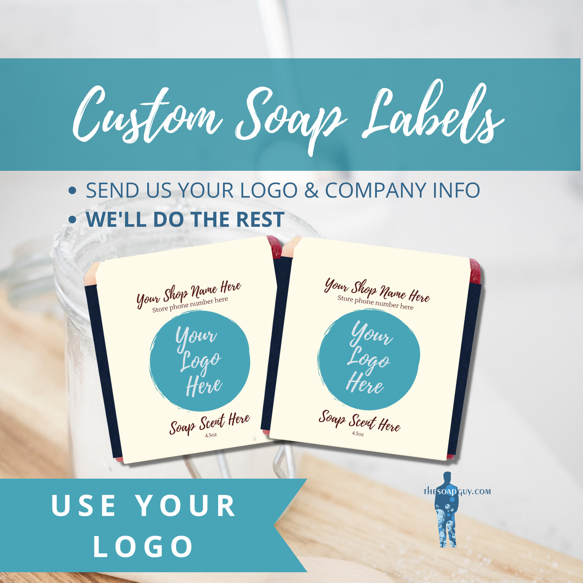 Custom Soap Label, Use Your Logo, Add-on Listing for Soap Orders, Bulk ...