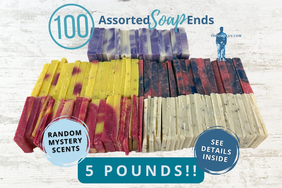 Over 5lbs LBS of Soap, Assorted Slivers of Premium Wholesale Handmade ...
