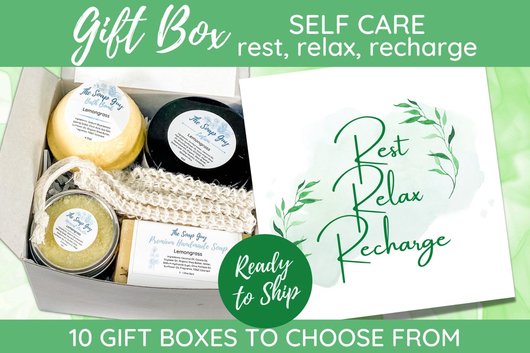 Rest Relax Recharge Gift Box, Self-care Gift Set, Send to Family, Best ...