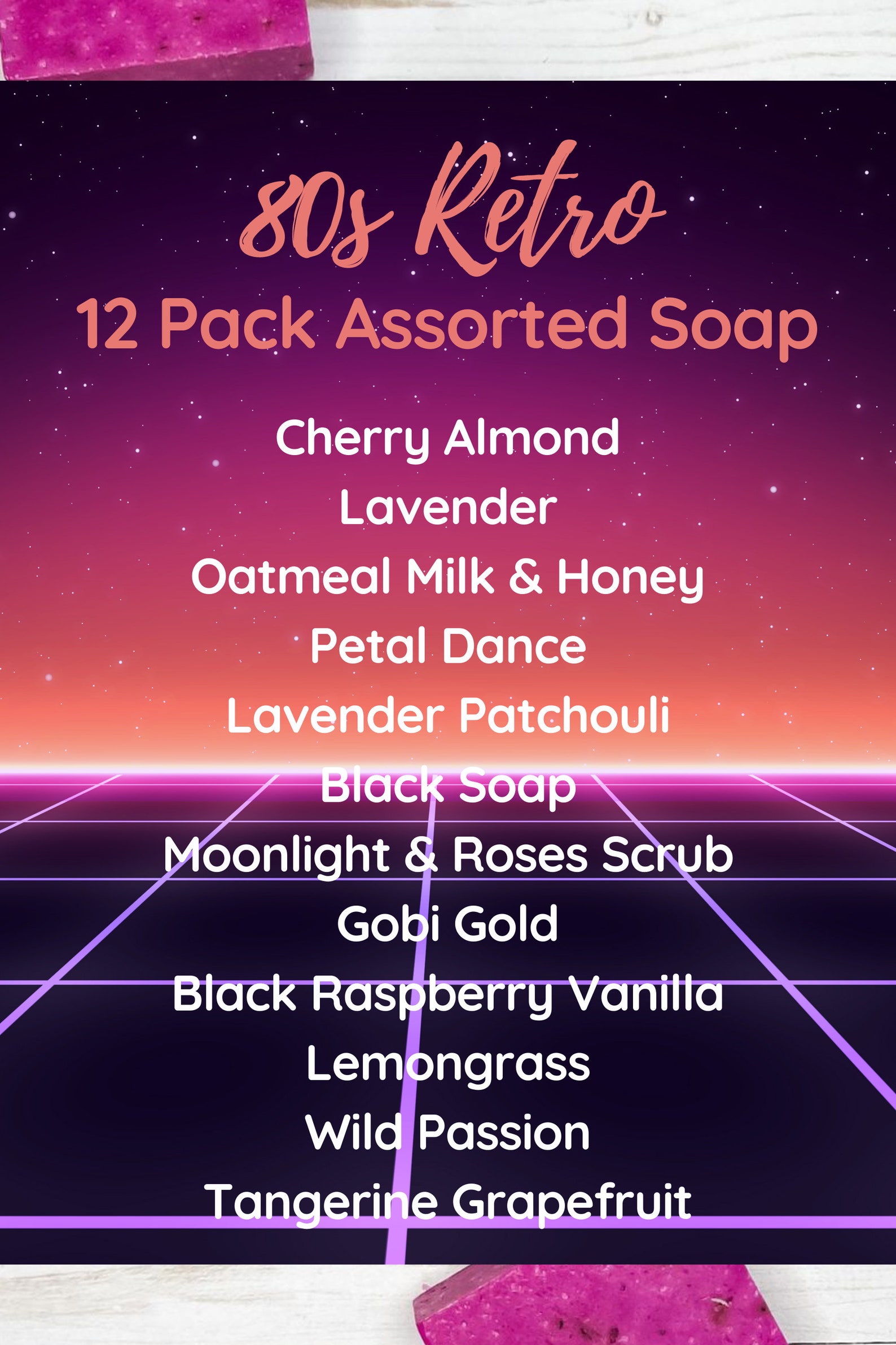 12 Bars of Handmade Soap 80s Retro Fun Bar Soap Gifts for - Etsy