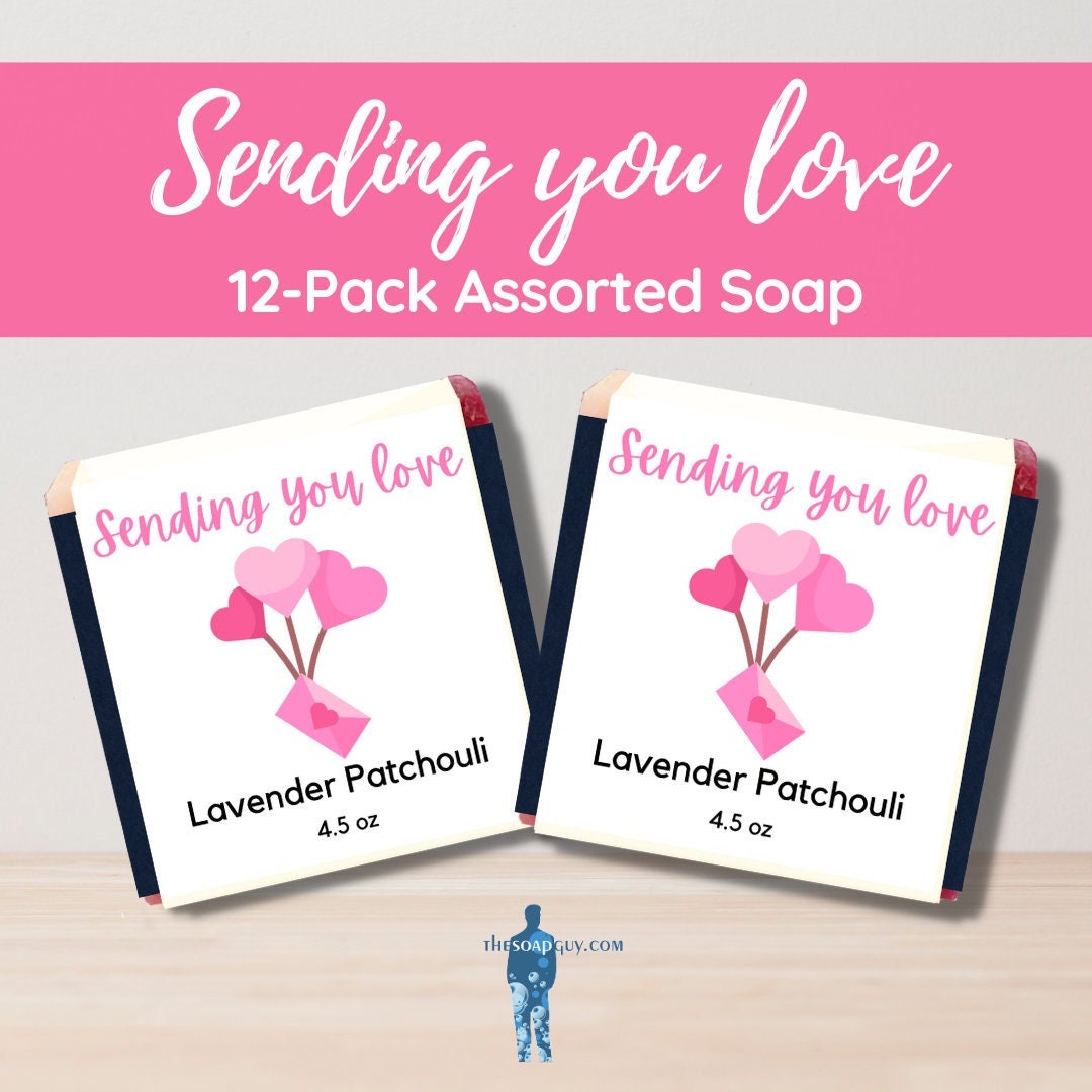 Sending You Love 12 Bars of Handmade Soap, Best Sellers | Shower Favors ...