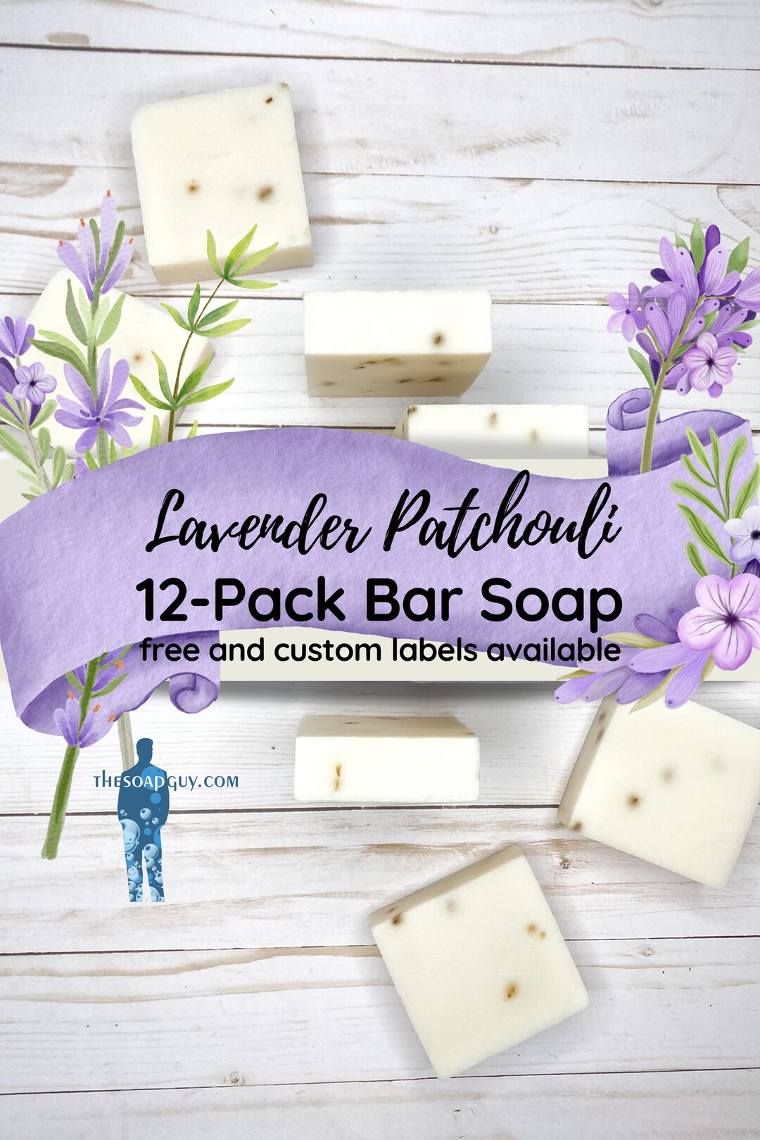 Lavender Patchouli Soap Gift Set | 12 Handmade Soap Bars | Gifts for ...