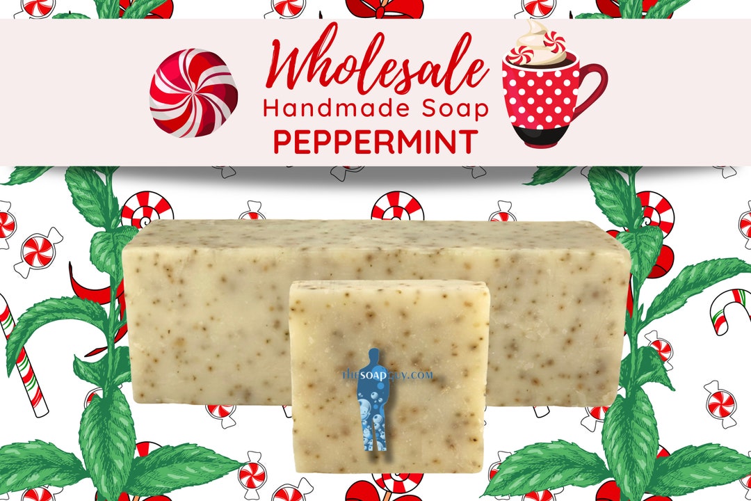 Peppermint Soap Loaf | Handmade Vegan Bar Soap | Wholesale Bulk Bars - Etsy