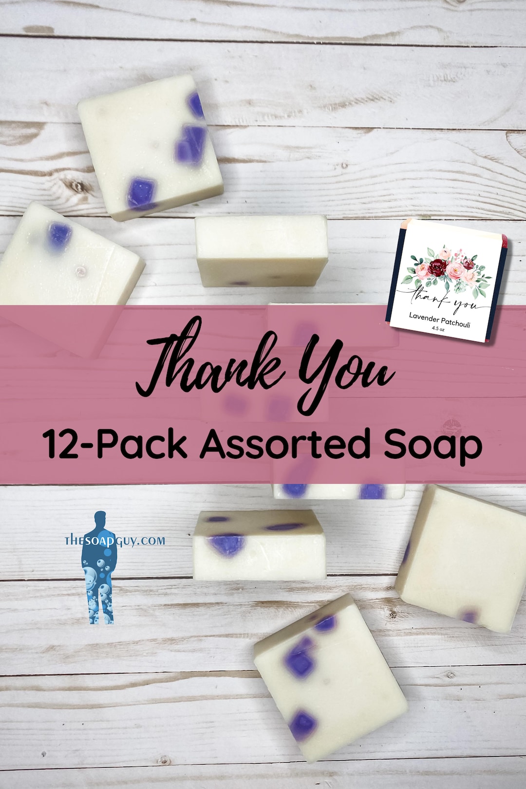 Thank You 12 Bars of Handmade Soap, Best Sellers | Shower Favors, Soap ...