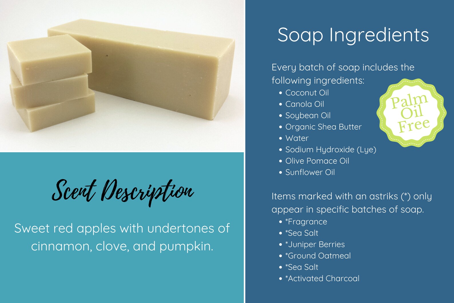 Apple Spice Soap Handmade Soap Natural Soap Vegan Soap | Etsy