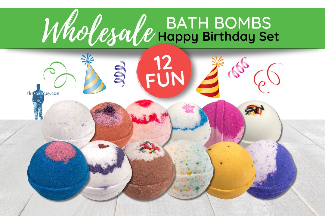 Happy Birthday Bath Bombs Set, Wholesale Bulk Lot, Favors, Gifts for ...