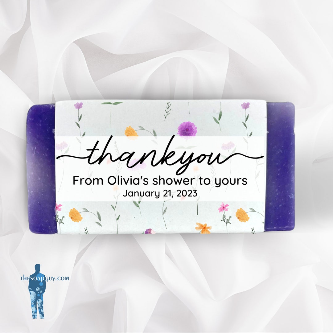 Thank You Bridal Shower Favors - Handcrafted Soap Favors, Set of 50 ...