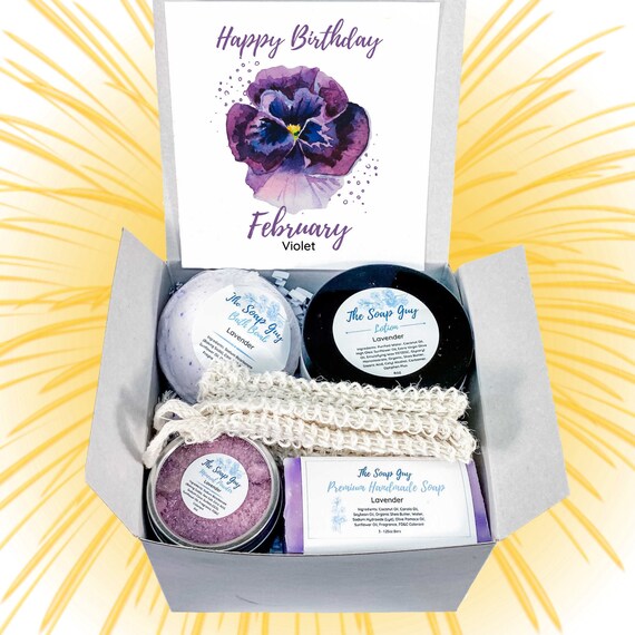 Birthday Month Flower Gift Box Self-care Set Self Care Box - Etsy