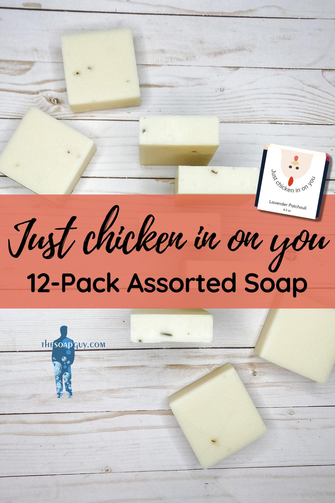 Chicken in on You 12 Bars of Handmade Soap, Best Sellers Shower Favors ...