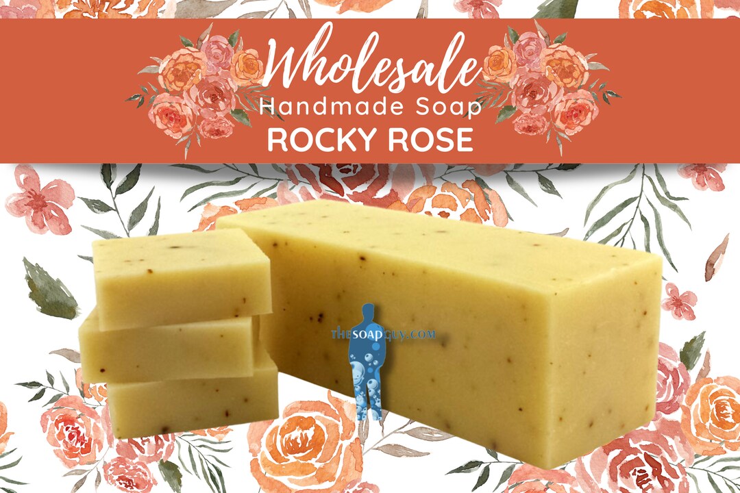 Rocky Rose Soap Loaf | Handmade Vegan Bar Soap | Wholesale Bulk Bars - Etsy
