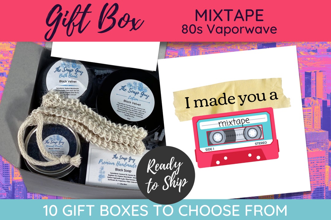 80's Mixtape Gift Box, Thinking of You, Gift for Her, Gift for Him ...