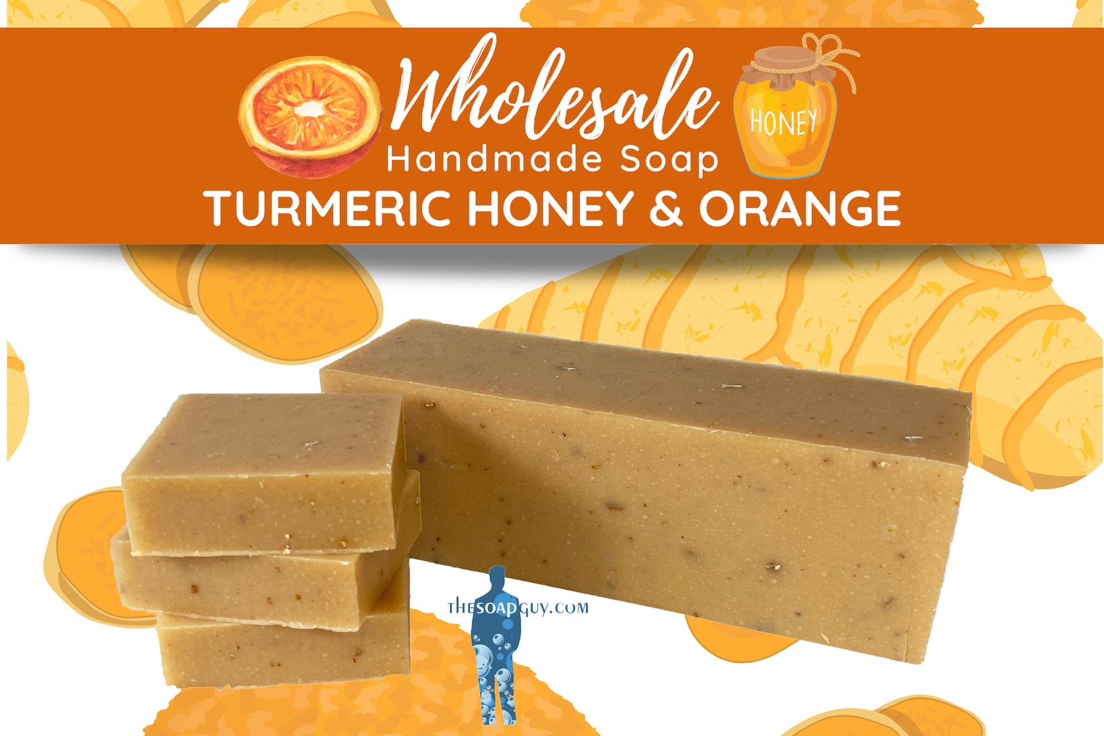 Turmeric Honey & Orange Handmade Soap | Wholesale Soap Cut Into Bars ...