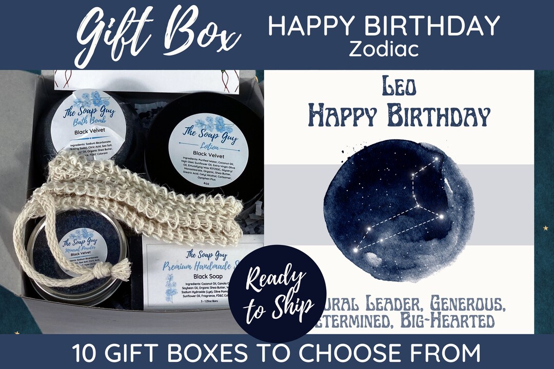 Birthday Gift Box Zodiac Gift Box Self-care Gift Box Gift - Etsy