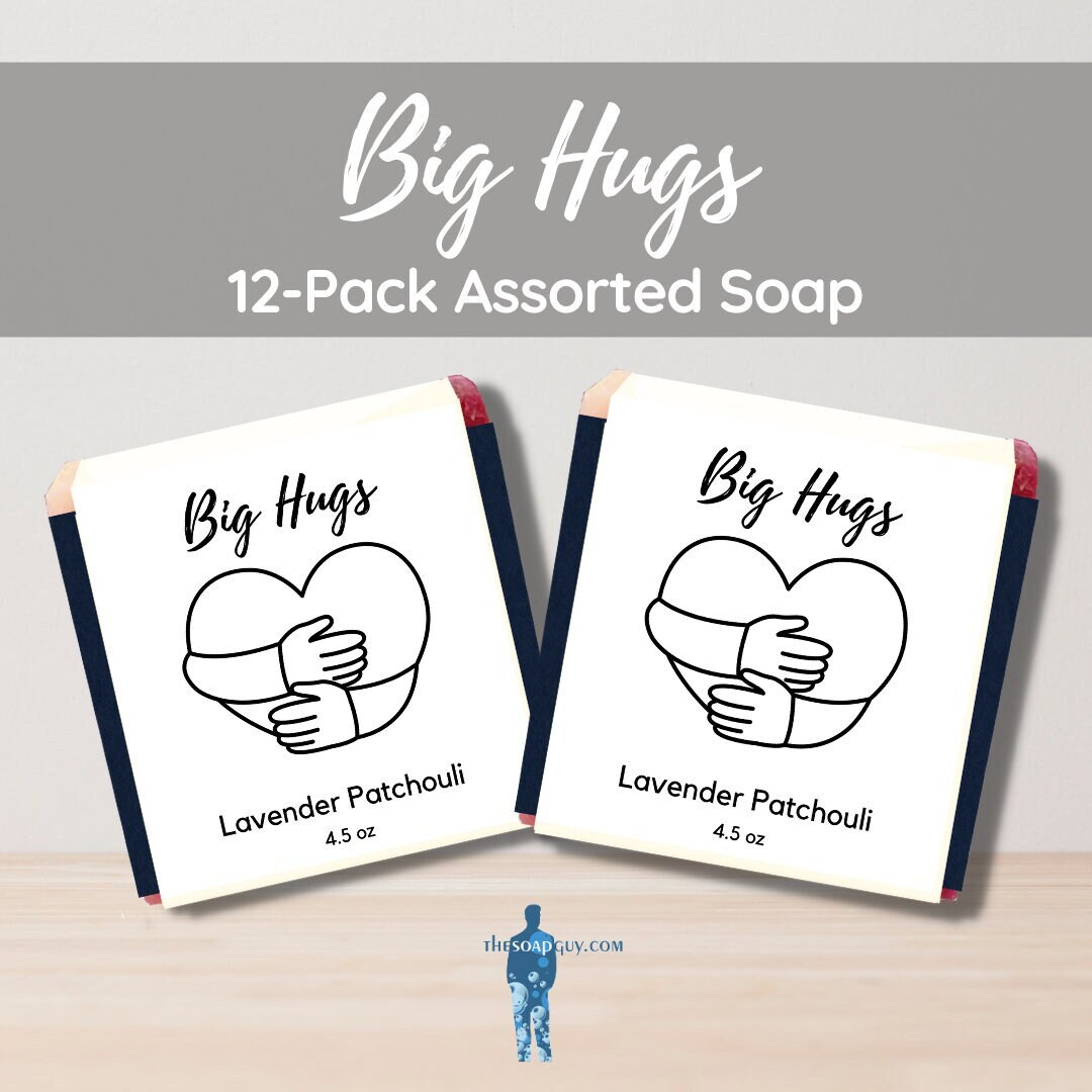 Big Hugs 12 Bars of Handmade Soap, Best Sellers | Shower Favors, Soap ...