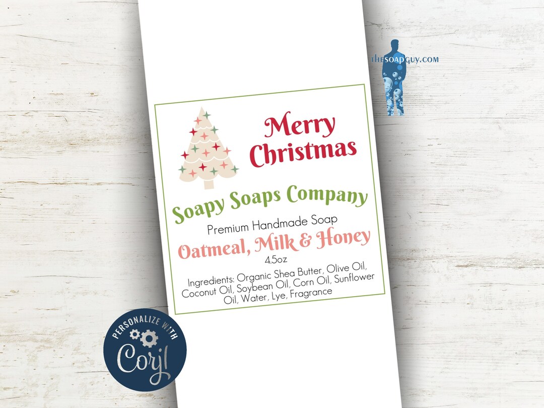 Soap Label, Custom Soap Label, Editable Label, Label Template ...