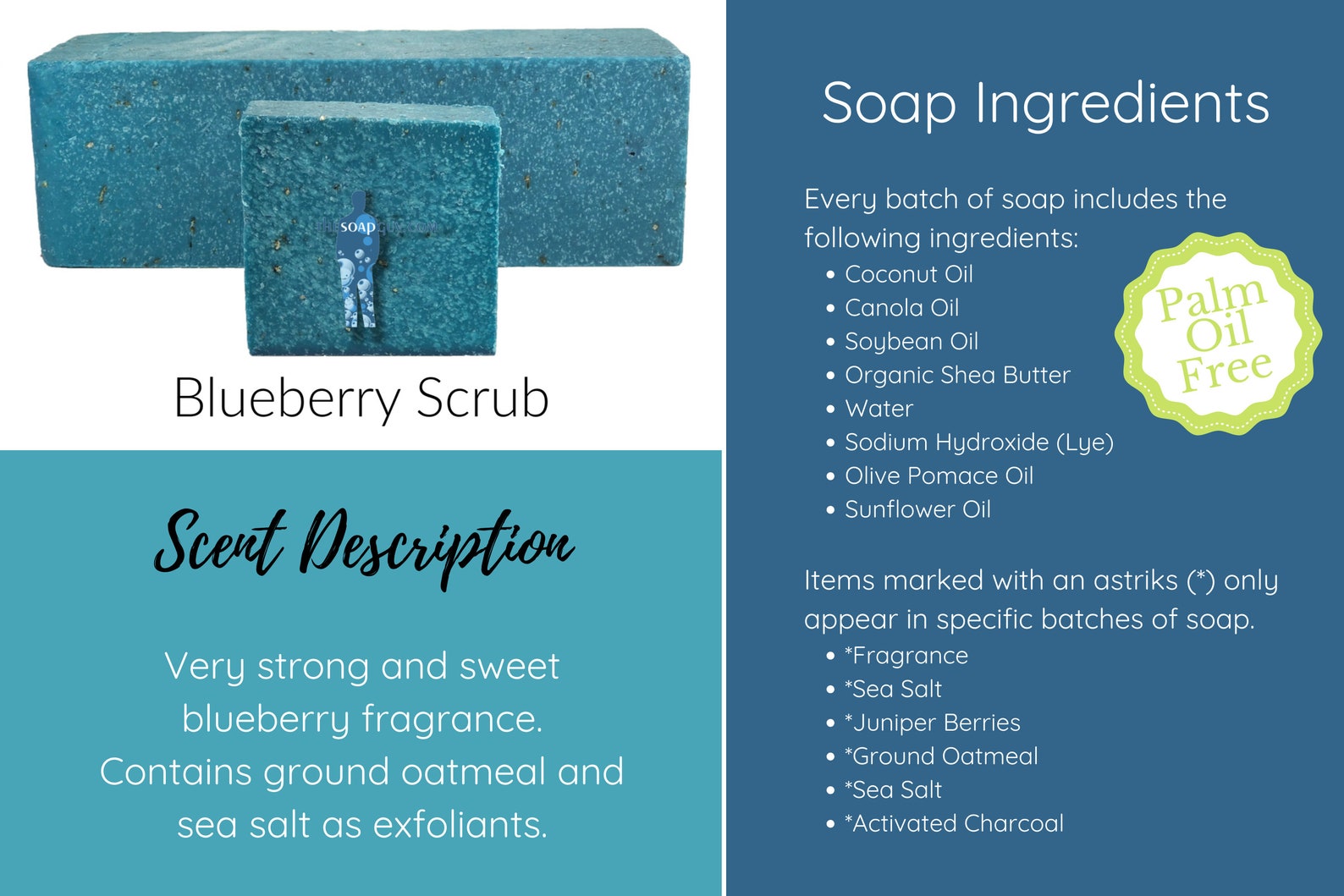 Blueberry Scrub Soap Loaf | Handmade Vegan Bar Soap | Wholesale Bulk ...