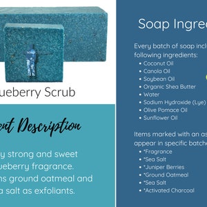 Blueberry Scrub Soap Loaf | Handmade Vegan Bar Soap | Wholesale Bulk ...