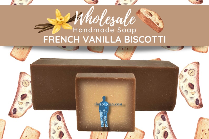 French Vanilla Biscotti Soap Loaf | Handmade Vegan Bar Soap | Wholesale ...