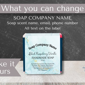 Custom Soap Label, Use Your Logo, Add-on Listing for Soap Orders, Bulk ...