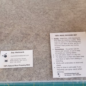 100% Natural Wool Pressing Mat 12 X 12 - Great Anytime! Treat Yourself ...