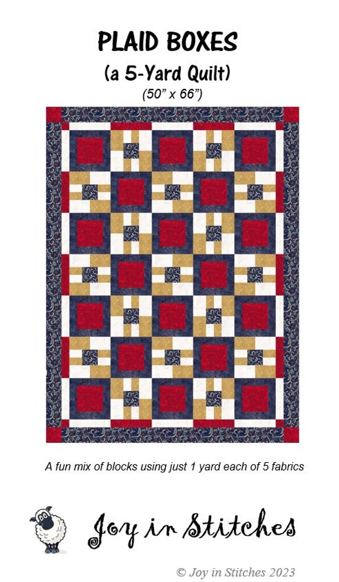 Plaid Boxes Quilt Pattern - Etsy