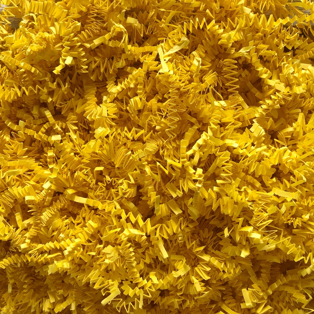 Yellow Crinkle Paper 1 Lb. Shredded Paper for Gift Baskets - Etsy