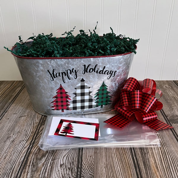 Galvanized Baskets - Etsy