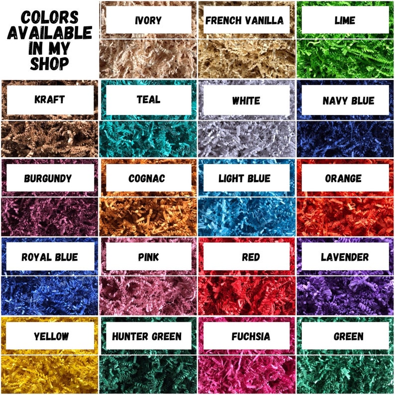 Navy Blue Crinkle Paper 1 Lb. Shredded Paper for Gift Baskets | Etsy