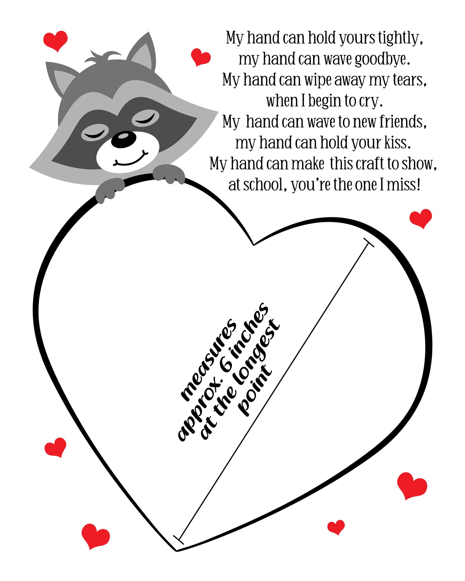 The Kissing Hand Back to School Craft for Kids, First Day of School ...