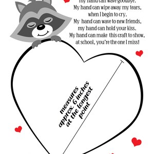 The Kissing Hand Back to School Craft for Kids, First Day of School ...