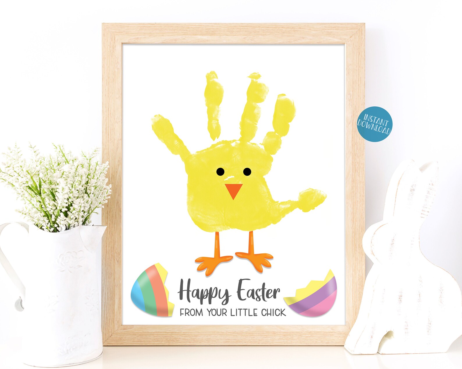 Easter Chicken Handprint Art Toddler Handprint Keepsake - Etsy