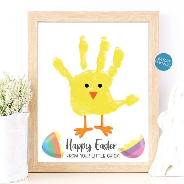 Baby Handprint Art - Etsy