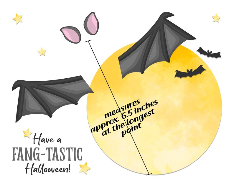 Halloween Bat Footprint Art Project for Kids Fangtastic - Etsy