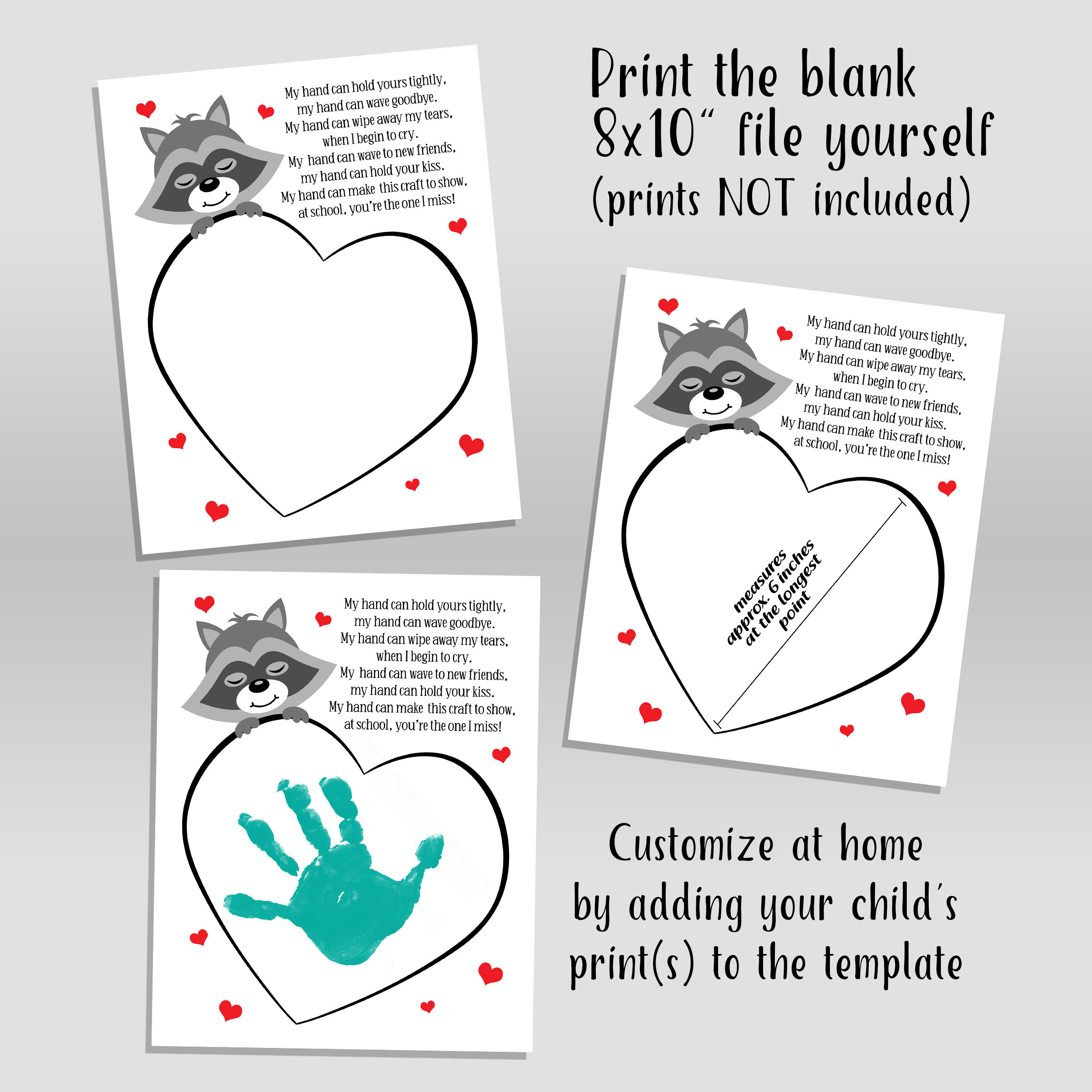 The Kissing Hand Back to School Craft for Kids, First Day of School ...